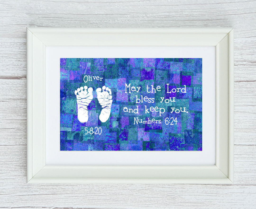 Framed Numbers 6:24 Baby Print – JolieArt